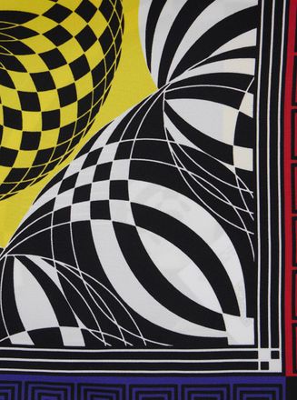Versace Multicolour Theater Print Silk Scarf - Multicolor