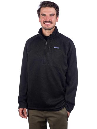 Patagonia Herren Ms Better Sweater 1/4 Zip Sweatshirt, schwarz, XS