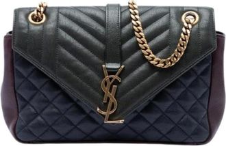 Saint Laurent Sac bandouli&egrave;re matelass&eacute; tricolore Pre-owned - Femme - Pre-owned - Multicolore - Taille: ONE Size