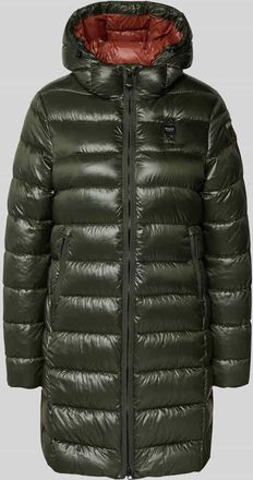 Blauer Steppmantel mit Sorona-F&uuml;llung Modell Adelaide