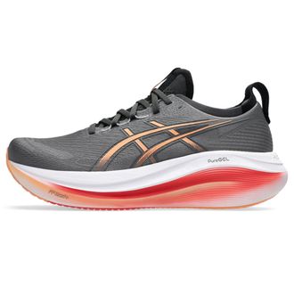 Asics Mens Gel-Nimbus 27 Running Shoe, Carbon/Mojave, 9 X-Wide