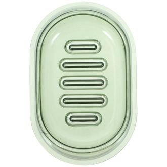 Garneck Seifenablage Doppelst&ouml;ckig Transparent Seifenhalter Badezimmer Seifenbeh&auml;lter ohne Bohren Selbstentleerend f&uuml;r Dusche K&uuml;che