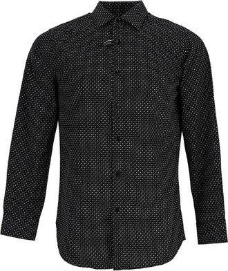Scotch & Soda Hemd f&uuml;r Herren, Lang&auml;rmlig (Schwarz/Grau)