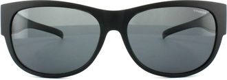 Polaroid Suncovers Oval Unisex Matte Schwarz Grau Polarisierte Sonnenbrille