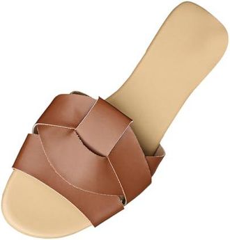 Generic Pantoufles Femmes Pantoufles de bain Europe et &Eacute;tats-Unis Commerce ext&eacute;rieur Grande Taille Femmes Chaussures Plates Pantoufles Quotidien Mod&egrave;les Plats