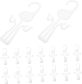 Cabilock 20 Stück Teiliges Schuhhaken Langlebigem PP Vielseitig für Sandalen Hausschuhe Platzsparender Schuhorganizer zum Aufhängen ohne Werkzeug Modernes Desi