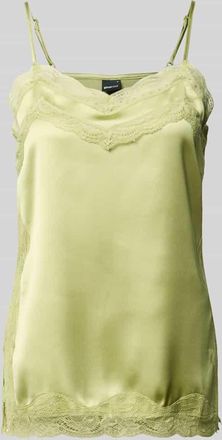 Gina Tricot Regular Fit Top mit Spitzenbesatz