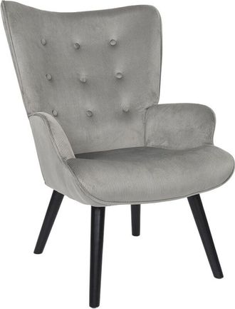 The Home Deco Factory The Home Deco Factory - Fauteuil De Salon Giulia Gris - Home Deco Factory