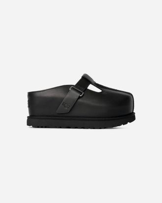 UGG Goldenstar Hi Clog f&uuml;r Damen in Black, Gr&ouml;&szlig;e Leder