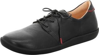 Think Damen Nature chromfrei gegerbte nachhaltige Halbschuhe, Schwarz/Kombi 0000