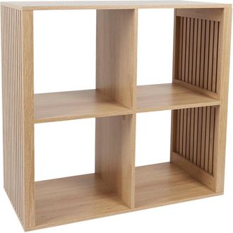 The Home Deco Factory The Home Deco Factory - Rangement modulable 4 cases Klaus Marron Home Deco Factory