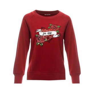 Gas Gas, Femme, Sweatshirts et sweats &agrave; capuche, Rouge, Taille: 34 FR Raspberry SweaT-shirt