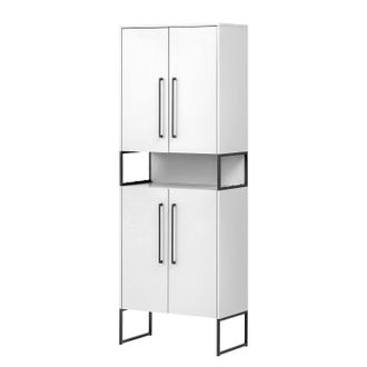 Schildmeyer home24 Hochschrank Limone 65cm Weiß/Weiß