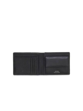 Guess Mens Wallet Black Cow Leather Bags