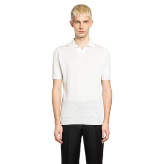Lardini Cotton Linen Knit Polo