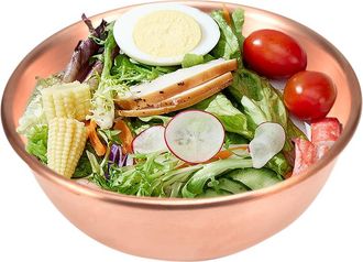 Generic Kupfer-Sch&uuml;ssel, Doppelschichtig, Dick, Strukturiert, F&uuml;r Haushalt und Reis (Typ 3)