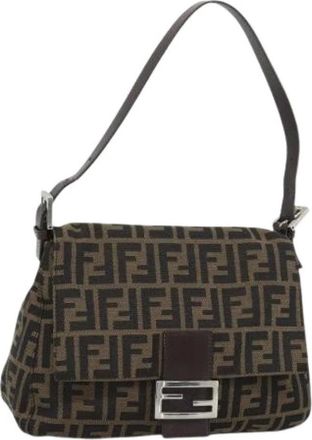 Fendi Pre-owned Vintage Zucca Canvas Shoulder Bag - Femme - Pre-owned - Brun - Taille: ONE Size
