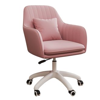 Generic B&uuml;rostuhl Aus Getuftetem Samt - Ergonomischer, Drehbarer Schreibtischstuhl Mit Mittlerer R&uuml;ckenlehne, H&ouml;henverstellung Und Lordosenst&uuml;tze for Zuhause,