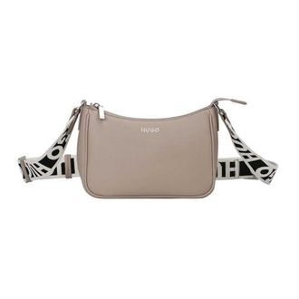HUGO BOSS Bel Crossbody N, Bandouli&egrave;re Femme, Dark Beige, Taille Unique