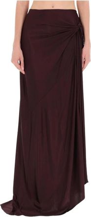 Dries Van Noten Femme, Jupes, Rouge, Taille: 40 FR Abstract Print Maxi Skirt