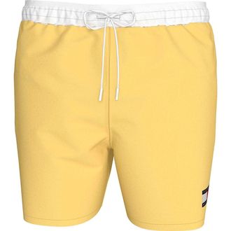 Tommy Hilfiger Herren Badehose Medium Drawstring mit Tunnelzug, Gelb (Citronella), XXL