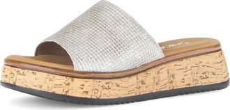 Gabor Damen Pantoletten, Frauen Clogs, Pantoletten,Komfort-Mehrweite,orthopaedisch,einlege-Sohlen,Soft-Move,gesund,beige (S.Kork),35.5 EU / 3 UK