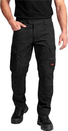 Ace Constructor Pantalon de Travail Hybride Long pour Homme - Pantalon Cargo Outdoor avec Cordura et &eacute;lastique Stretch pour Homme - Noir - 44