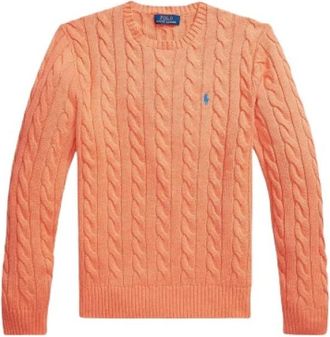 Polo Ralph Lauren Homme, Pulls, Orange, Taille: M Pulls &agrave; col rond