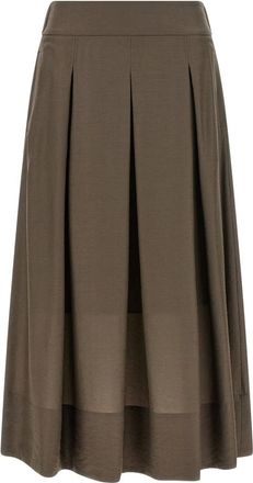 PESERICO Femme, Jupes, Brun, Taille: 40 FR Jupe Midi