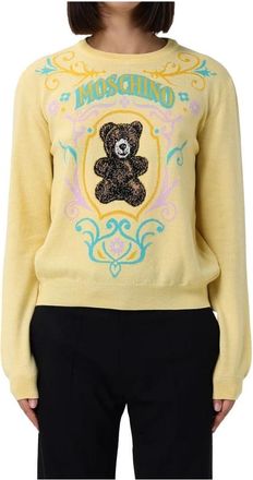 Moschino Maglione Gaucho Osito - Femme - Pulls - Jaune - Taille: 38 FR