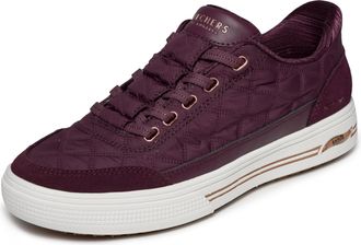 Skechers Arcade-Cuddle Step-Ins f&uuml;r Damen, Arch Fit, freih&auml;ndig, Wein, 8.5