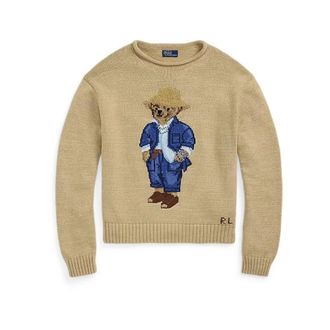 Polo Ralph Lauren Femme, Pulls, Beige, Taille: 36 FR Pull &Eacute;l&eacute;gant Vesta en Tricot