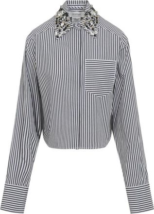 Sportmax Femme, Blouses et Chemises, Noir, Taille: 34 FR Quagga Shirt