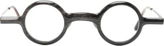 Rigards Brille mit rundem Gestell - Schwarz