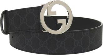 Gucci Ceinture Vintage Pre-owned en Toile - Homme - Pre-owned - Noir - Taille: ONE Size