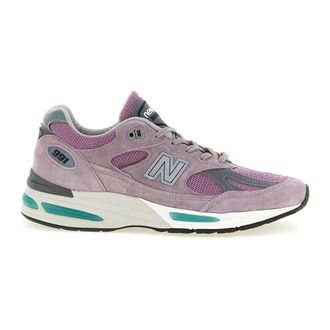 New Balance Homme, Chaussures, Violet, Taille: 41 1/2 EU Baskets Made in UK 991v2