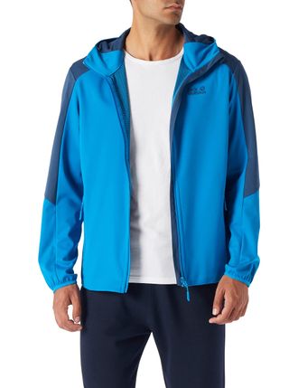 Jack Wolfskin Herren GO Hike M Softshell, Blue Pacific, L (4er Pack)