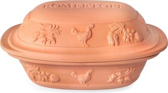 R&ouml;mertopf R&ouml;mertopf Br&auml;ter RUSTICO f&uuml;r 6 Person - 5 Liter Schmortopf mit Deckel aus Keramik - Zum Schmoren, Braten und Dampfgaren - Backofengeeignet
