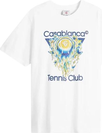 Casablanca Homme, Tops, Blanc, Taille: L Tennis Club Icon