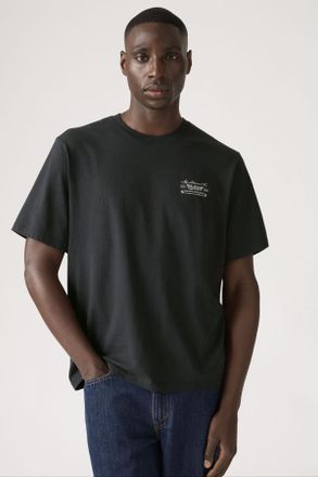Levi's T Shirt Graphique Relaxed - Homme - Noir / Eagle Buckle Jet Black - S