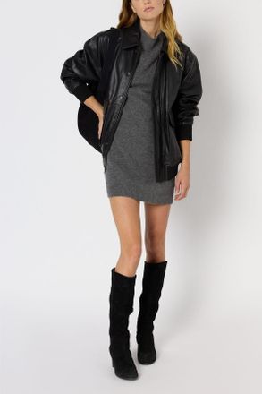 Gerard Darel Robe courte en laine et cachemire - LYSAN - Gris moyen