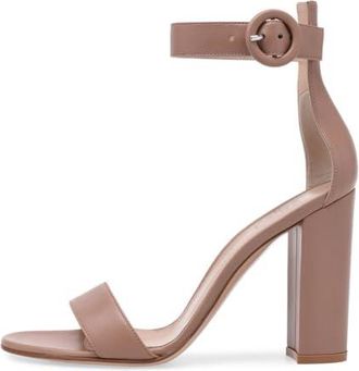 Generic Sandales à Talons épais Avec Boucle et Bride à la Cheville pour Femmes Sandales à Talons Hauts à Bout Ouvert et à la Mode Chaussures Confortables pour