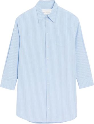 Ami Homme, Chemises, Bleu, Taille: M Ami de Coeur Wide Shirt Dress