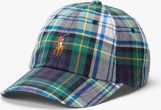 Polo Ralph Lauren Casquette &agrave; carreaux en coton