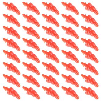 Cabilock 100 St&uuml;ck Schneemann Nase Kunststoff Selbstgemacht Zubeh&ouml;r f&uuml;r Winter Basteln Rote Cartoon Nasen f&uuml;r Schneemann Bastelset f&uuml;r Weihnachtsdekoration