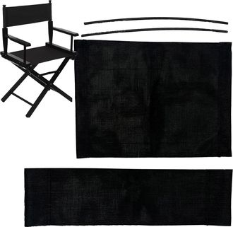 Generico Ersatzbezug f&uuml;r Regiestuhl, Make-up-Sitzbez&uuml;ge, verschlei&szlig;feste Plane f&uuml;r Strandstuhl, Park, Wohnmobil, Camping, Hof, Garten, Innen- und Au&szlig;enbereich