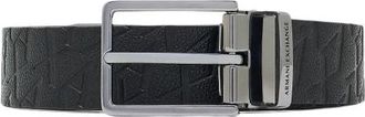 A|X Armani Exchange Allover Logo G&uuml;rtel - - Accessories - unisex - Schwarzk - 100 CM