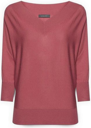 Elena Miro Femme, Pulls, Rose, Taille: 36 FR Pull avec clous sur les manches