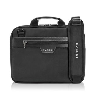 Everki Business Laptoptasche 414 - Aktentasche f&uuml;r Notebooks bis 14,1 Zoll (35,9 cm) mit Memory Foam Polsterung, Ledergriffe, abnehmbaren Schultergurt und Tr