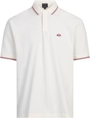 A|X Armani Exchange Polo manches courtes en coton m&eacute;lang&eacute;